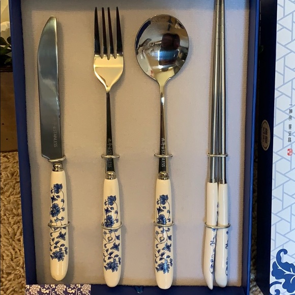 Kitchen | Vintage Chinese Silverware Gift Set | Poshmark